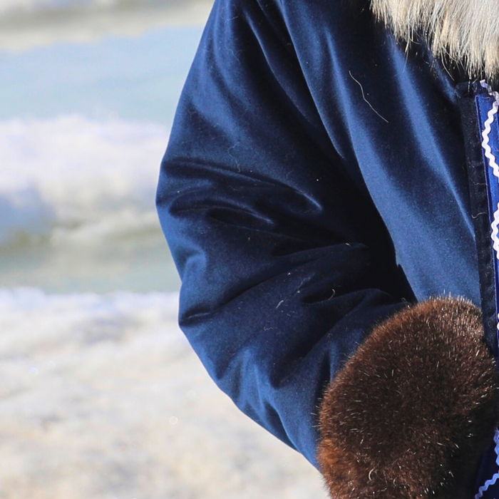 Signature A-Line Parka – Fur Coat with Wolf Trim & Native Detail